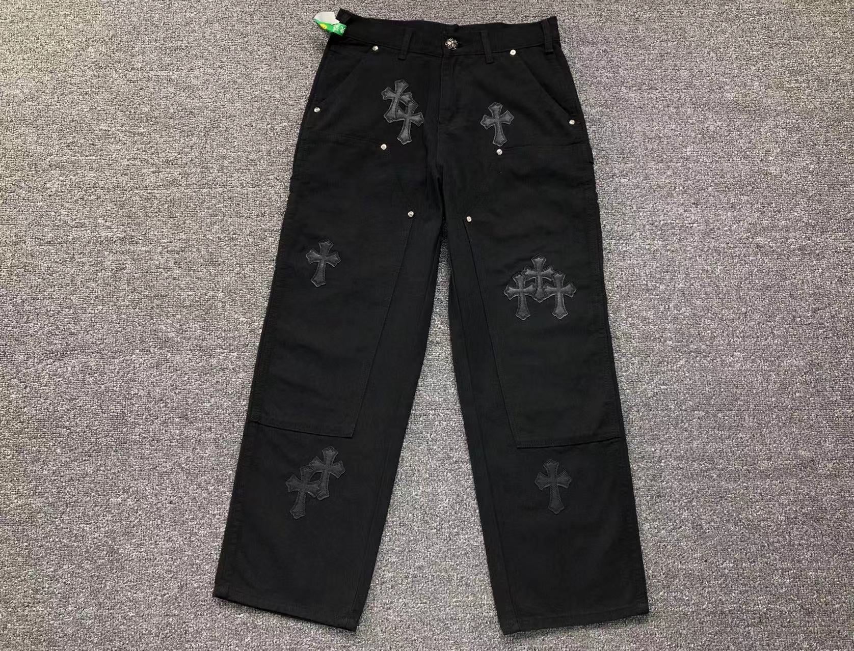 Chrome Hearts Cross Patch Carpenter Pants Black – Drip Store Argentina
